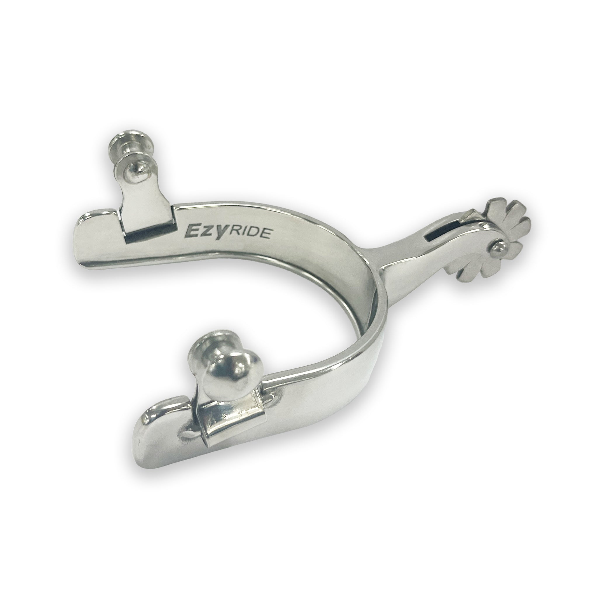 Ezy Ride Stockmans SPUR Stainless Steel, 1-3/4" Shank, 9pt SS Rowels ...